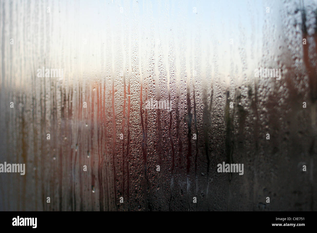 Symbol photo, misted window Stock Photo - Alamy