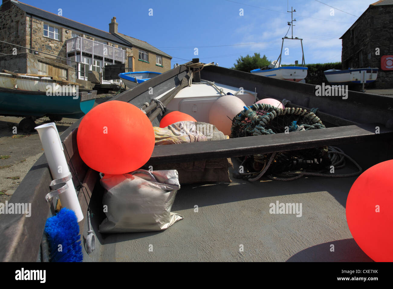 Floats commercial boats nets harbour hi-res stock photography and ...