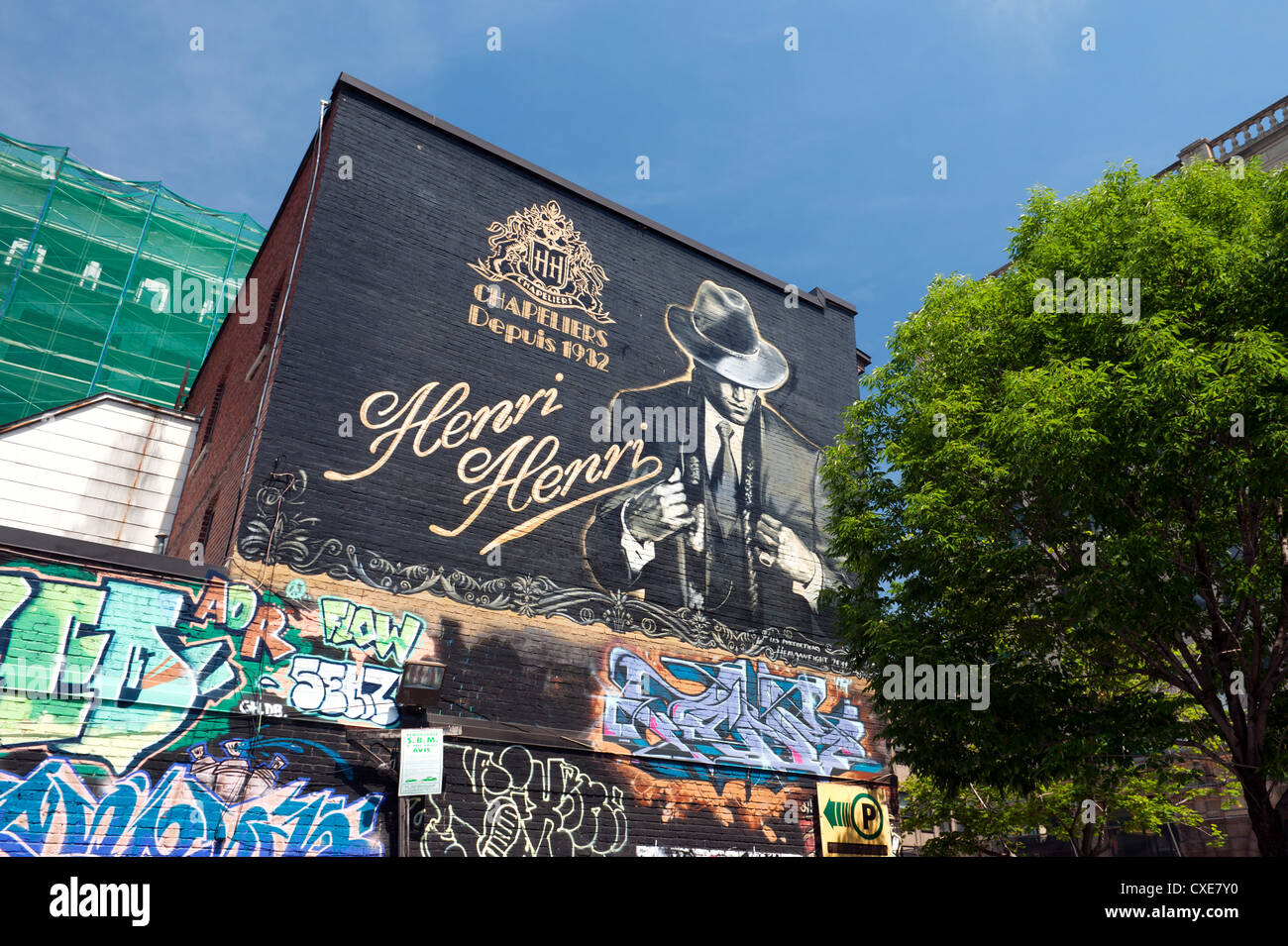 Graffiti on store wall in hi-res stock photography and images - Alamy