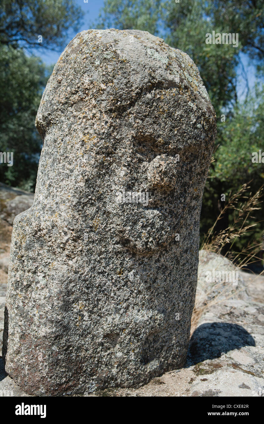 Rock formation resembling human face Stock Photo - Alamy