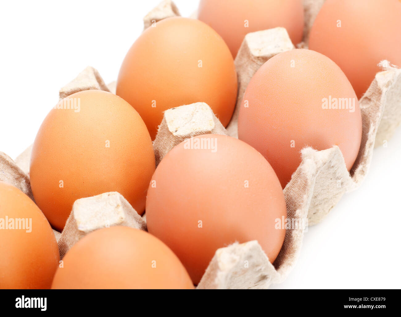 Eggs In Tray Stock Photo - Alamy