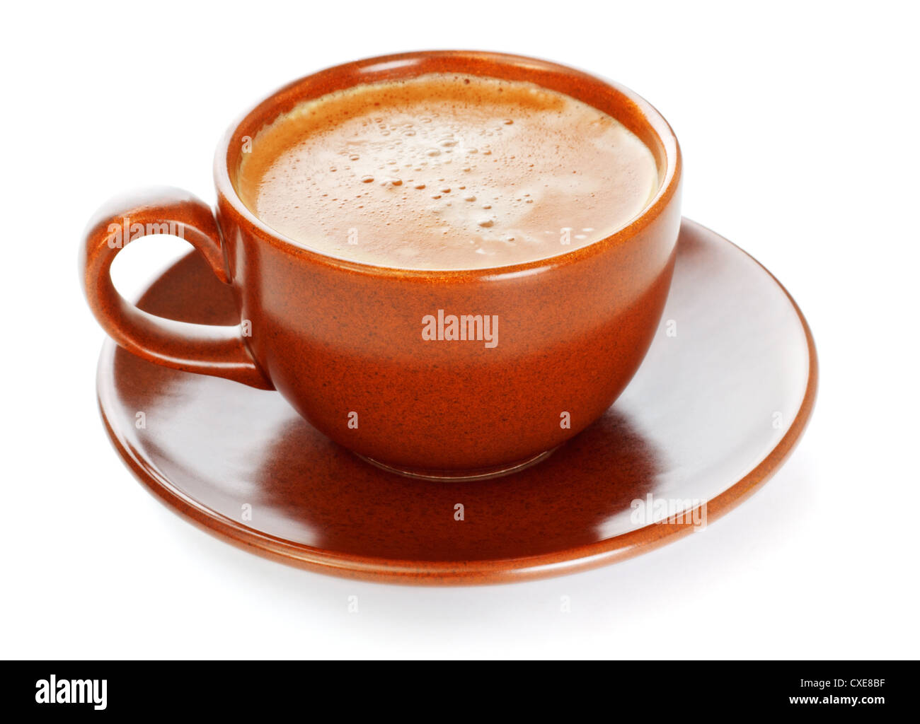 Full Coffee Cup Stock Photo - Alamy