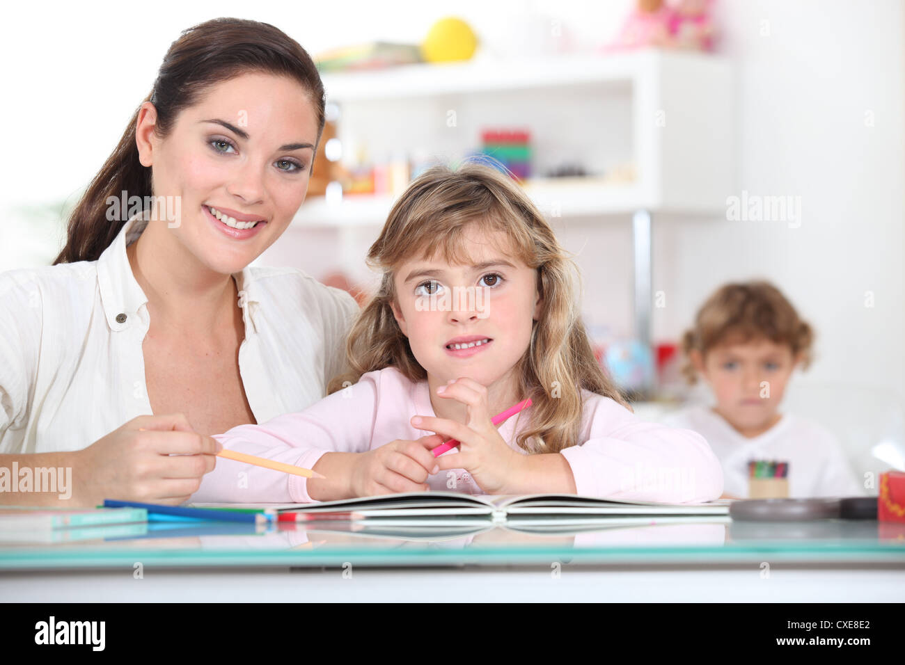 Primary school teacher Stock Photo - Alamy