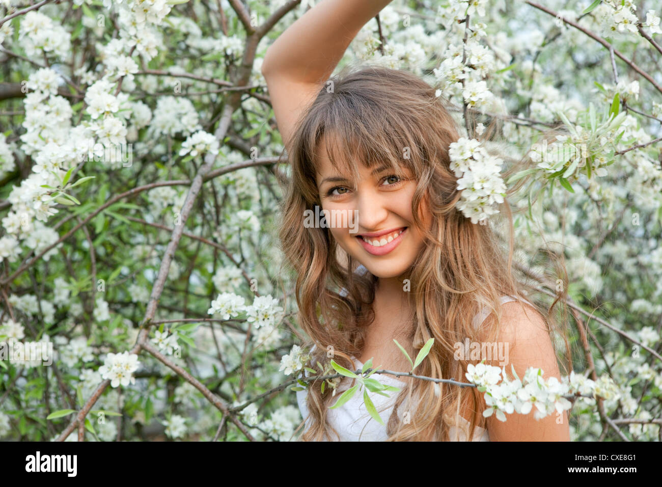 beautiful spring portrait Stock Photo - Alamy