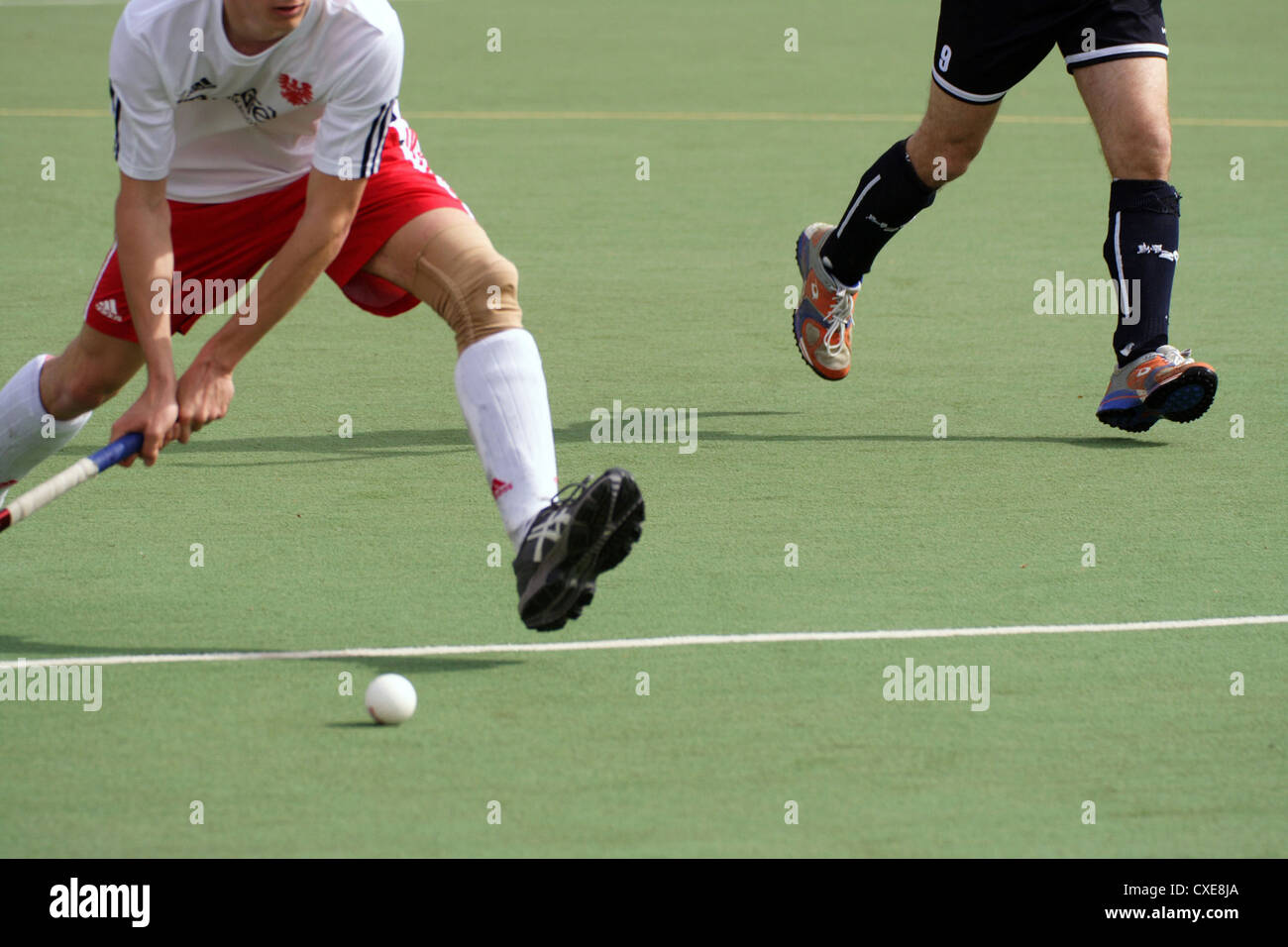Ruesselsheim, hockey player on the ball Stock Photo - Alamy