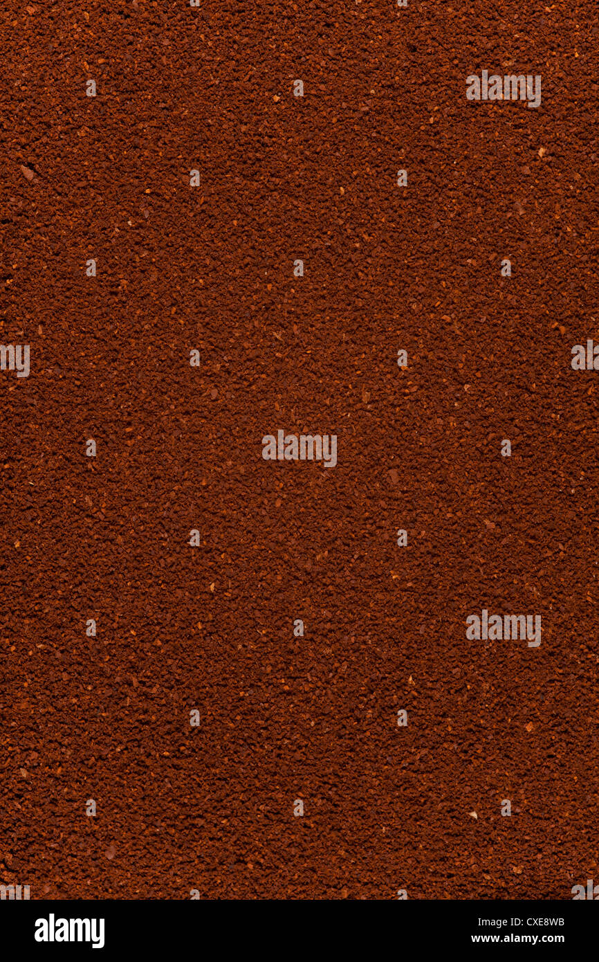 ground coffee brown background, food grain texture Stock Photo - Alamy