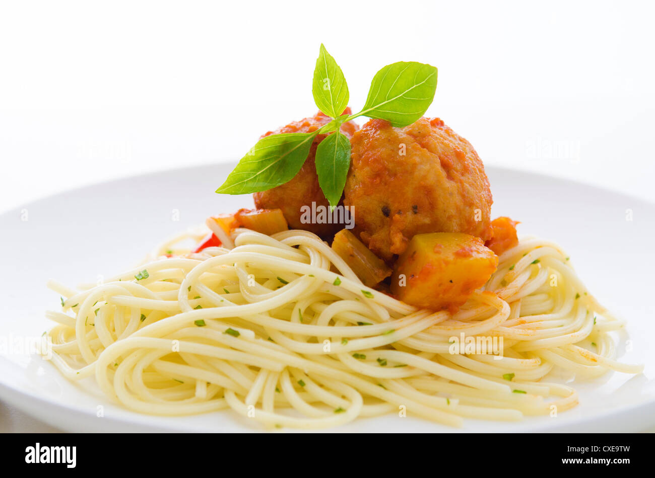 tasty looking spaghetti bolognese Stock Photo - Alamy