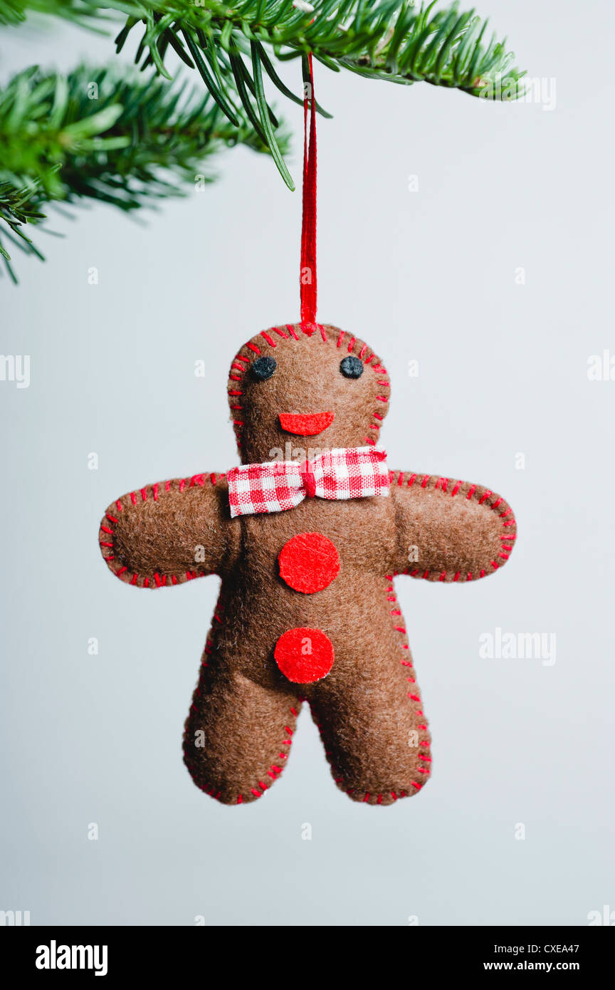 Gingerbread man Christmas ornament Stock Photo - Alamy