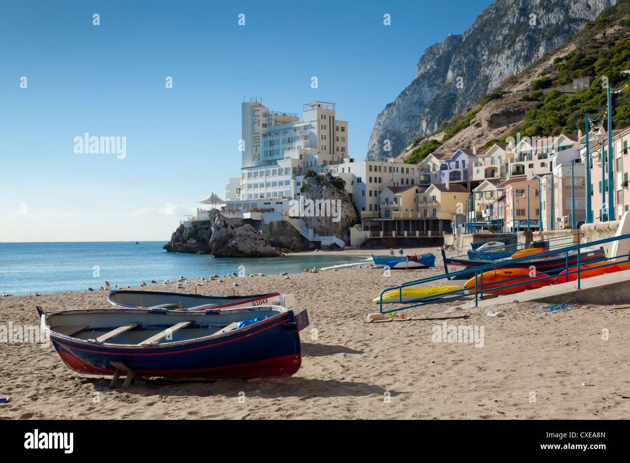 The Caleta Hotel, Catalan Bay, Gibraltar, Europe Stock Photo - Alamy