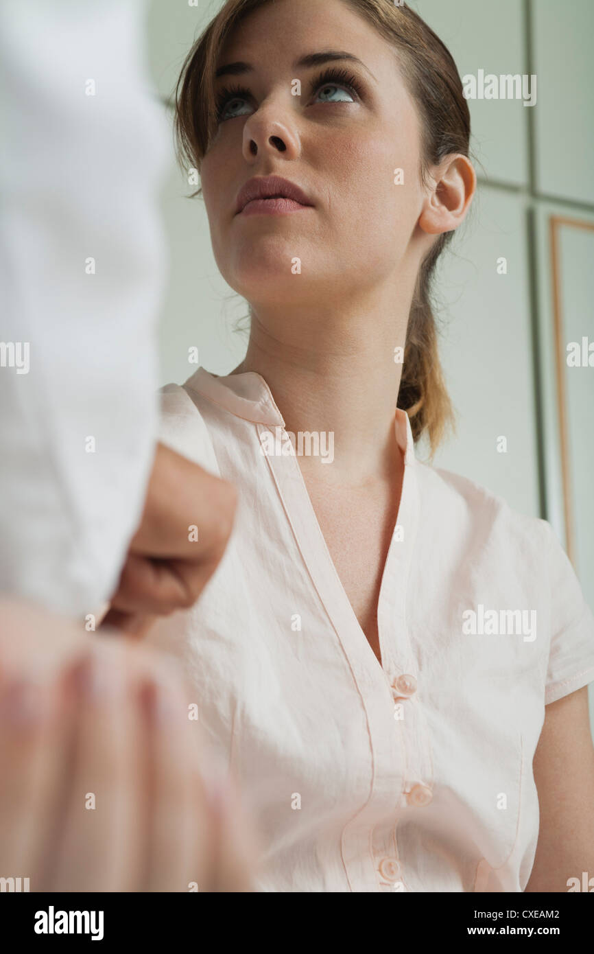 Young woman being examined by doctor Stock Photo - Alamy