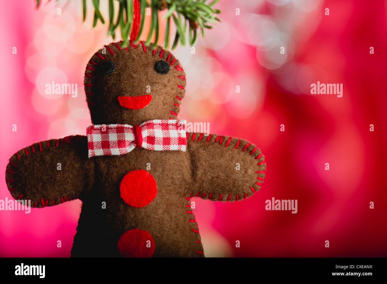 Gingerbread man Christmas ornament Stock Photo - Alamy