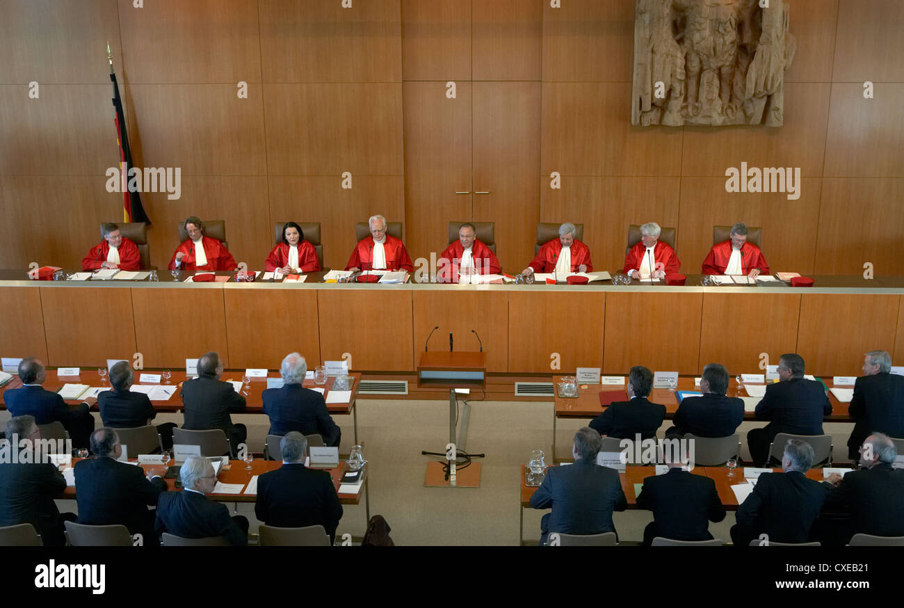 Karlsruhe - First Senate of the Federal Constitutional Court Stock ...