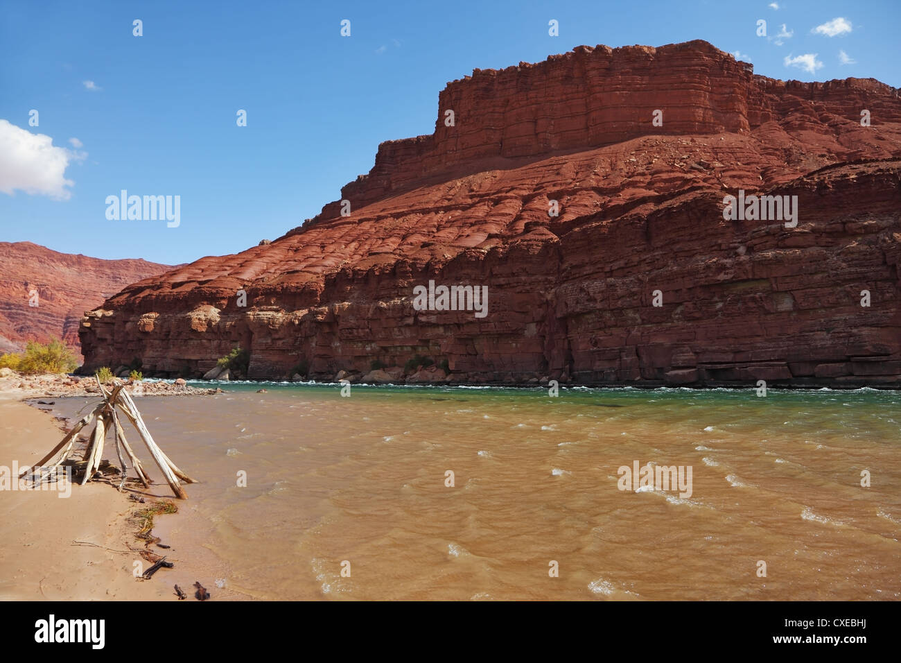 The banks of the Colorado River Stock Photo - Alamy