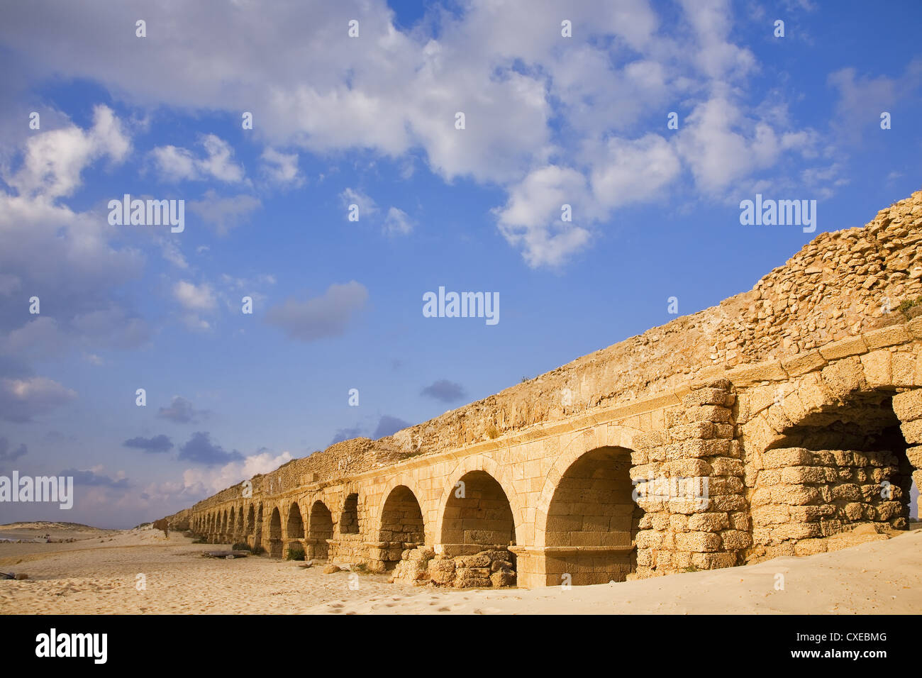 Aqueduct of the Roman period at coast sea Stock Photo - Alamy