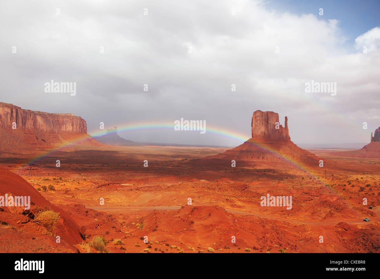 A giant rainbow over the cliffs Stock Photo - Alamy