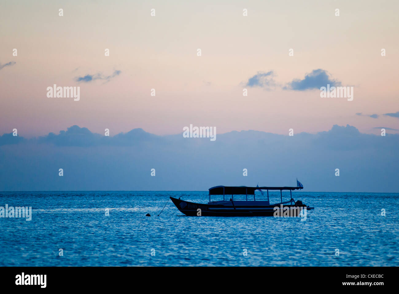 Fishing boat, Sengiggi Beach, Lombok, Indonesia, Southeast Asia, Asia ...