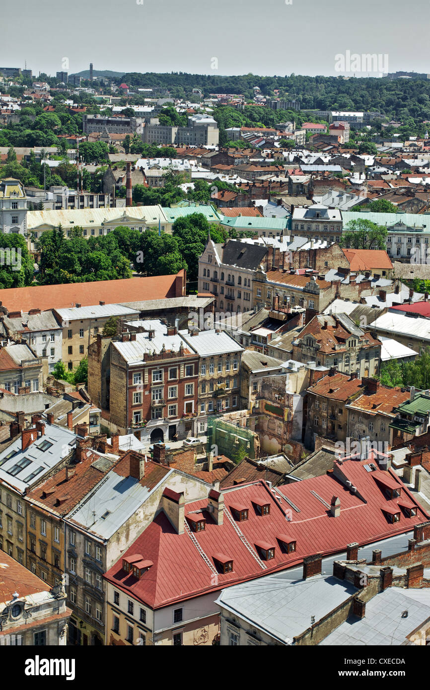 Lviv Aerial View Stock Photo - Alamy