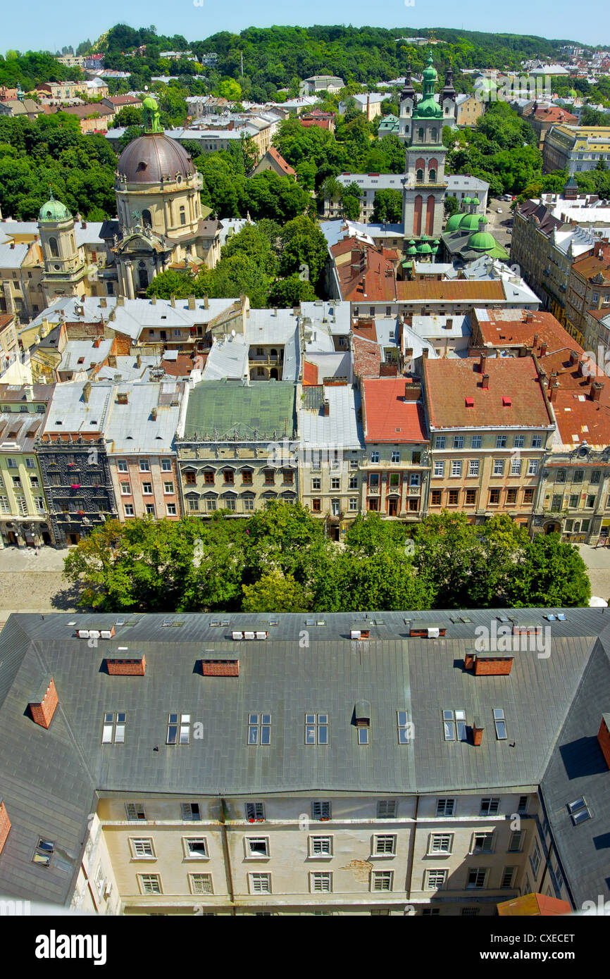 Lviv Aerial View Stock Photo - Alamy