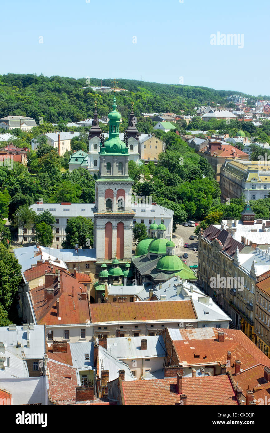Lviv Aerial View Stock Photo - Alamy