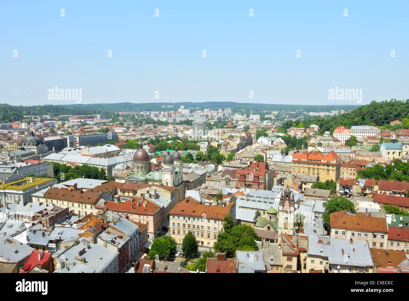 Lviv Aerial View Stock Photo - Alamy