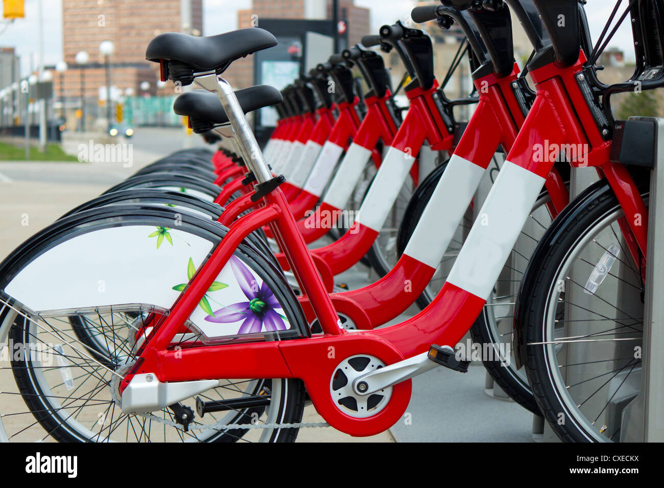 Rental bike stand hi-res stock photography and images - Alamy