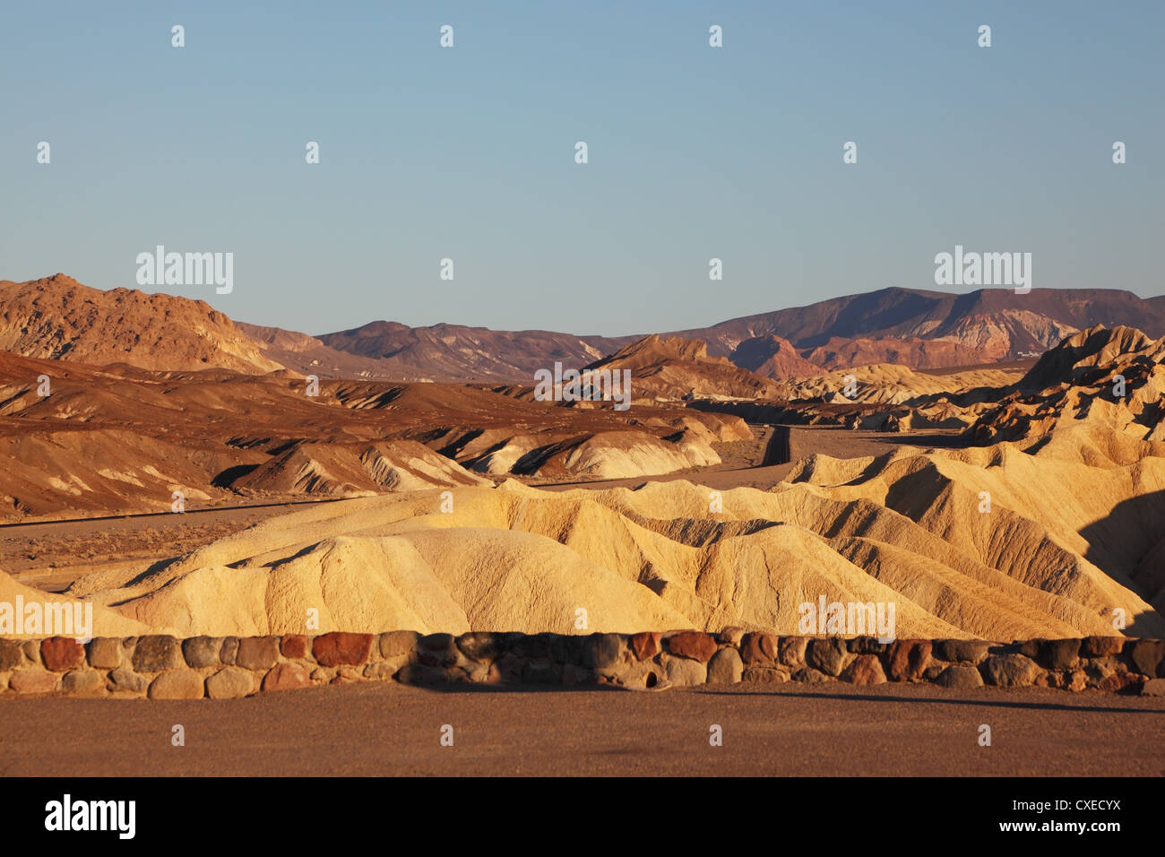 The sunset in Death Valley Stock Photo - Alamy