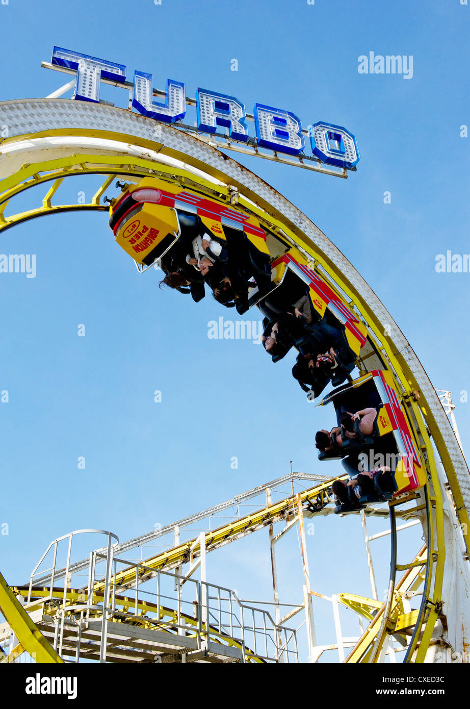 A fairground ride on Brighton Pier Stock Photo - Alamy