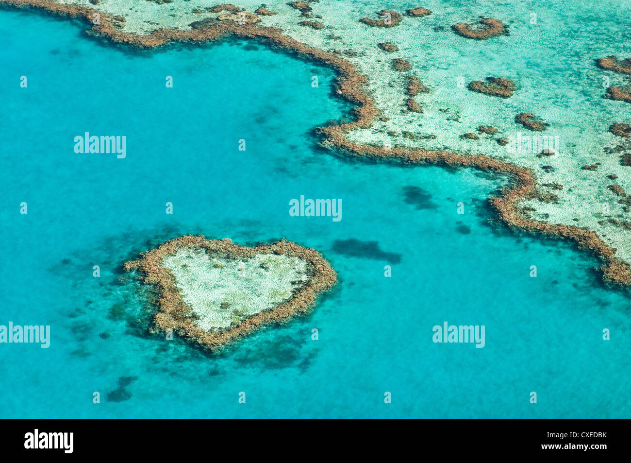 Turquoise Waters around famous Heart Reef Stock Photo - Alamy