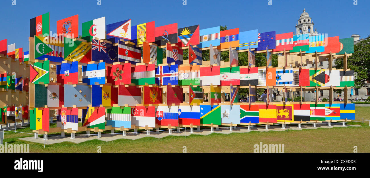 Some of the Olympic nations flags that are competing in London 2012 ...
