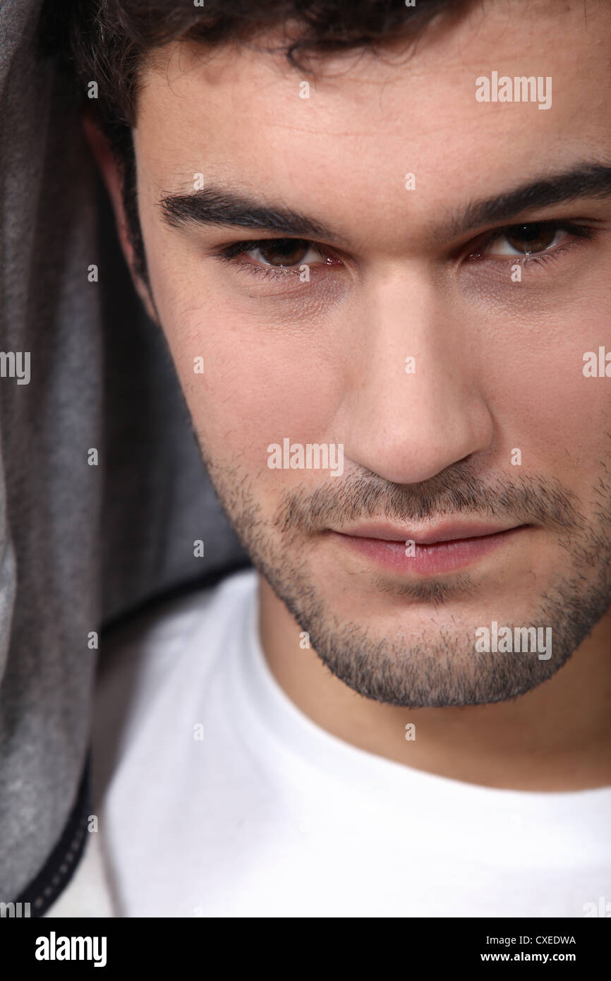 Portrait of a determined man Stock Photo - Alamy