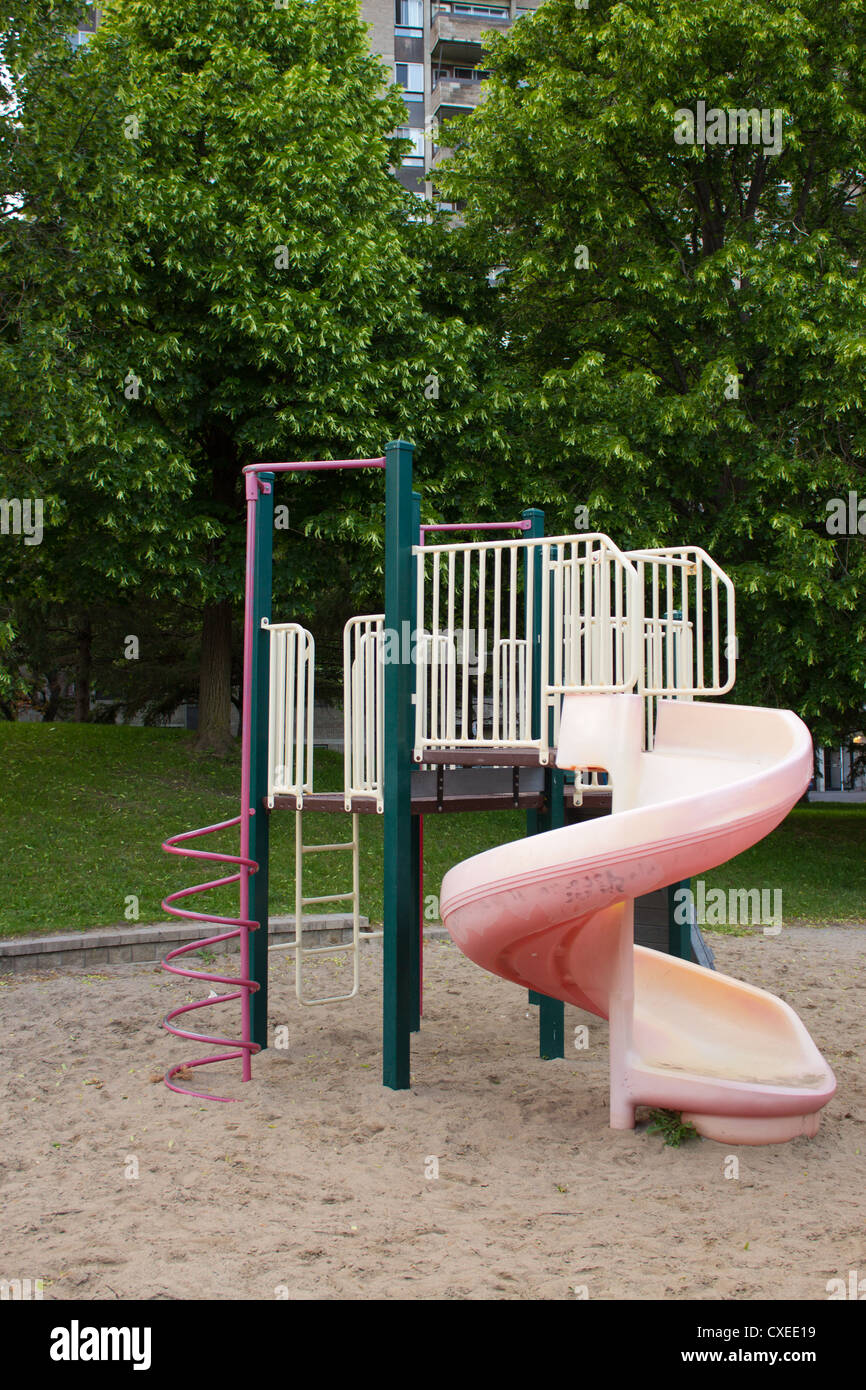 A play structure for children in the park Stock Photo - Alamy