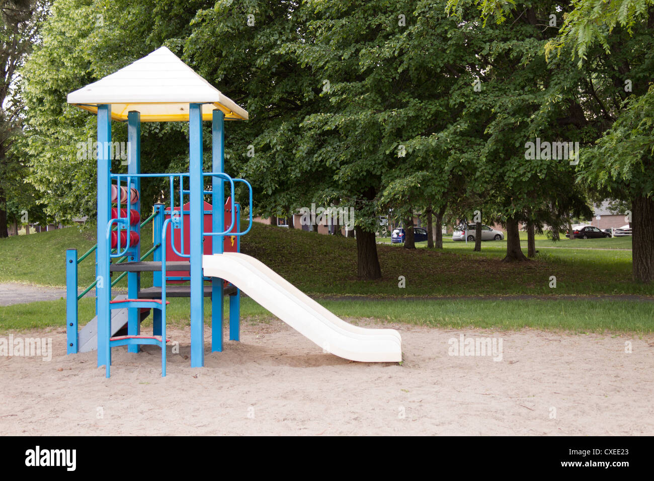 A play structure for children in the park Stock Photo - Alamy