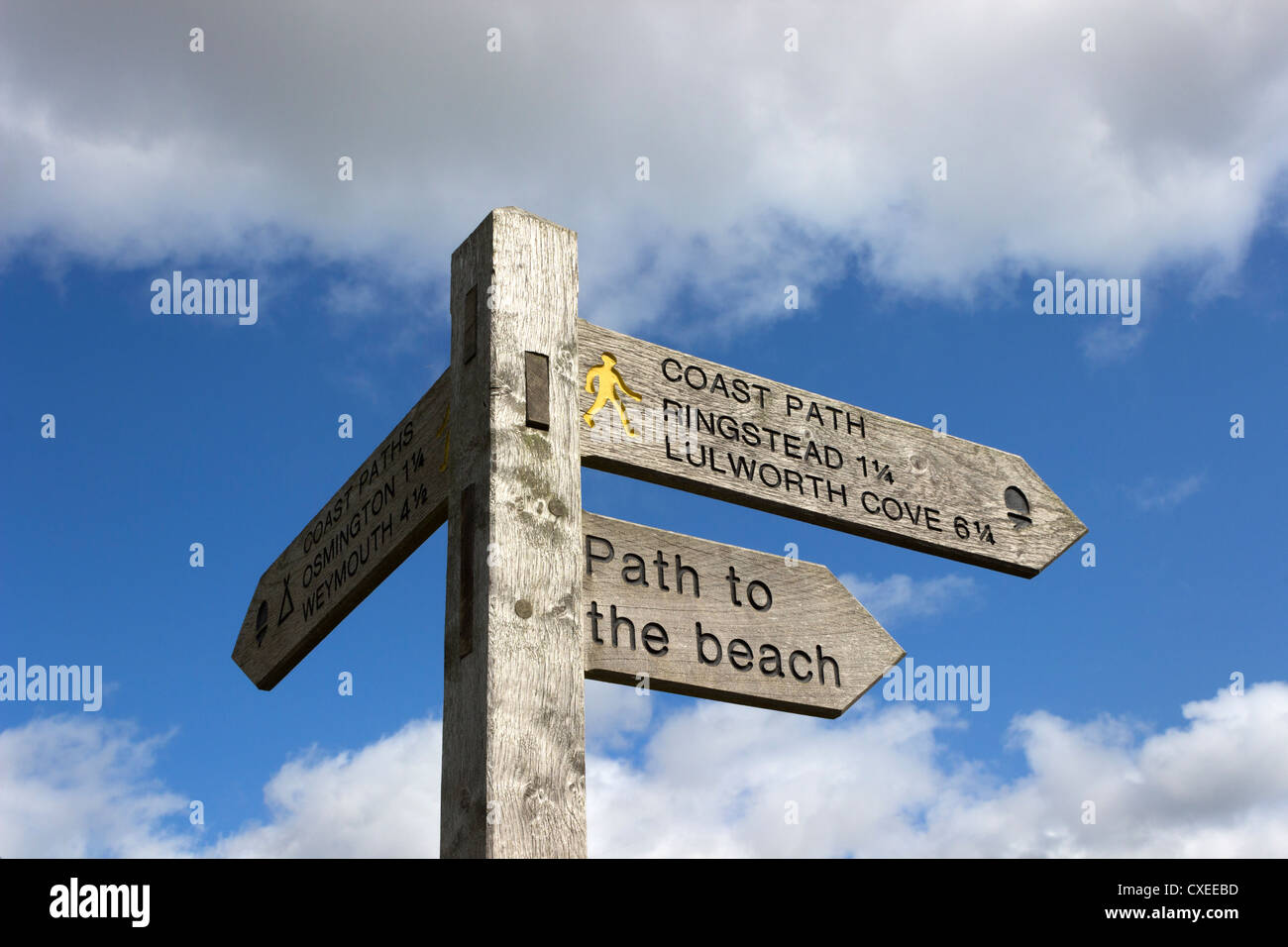 South West Coast Path sign Stock Photo - Alamy