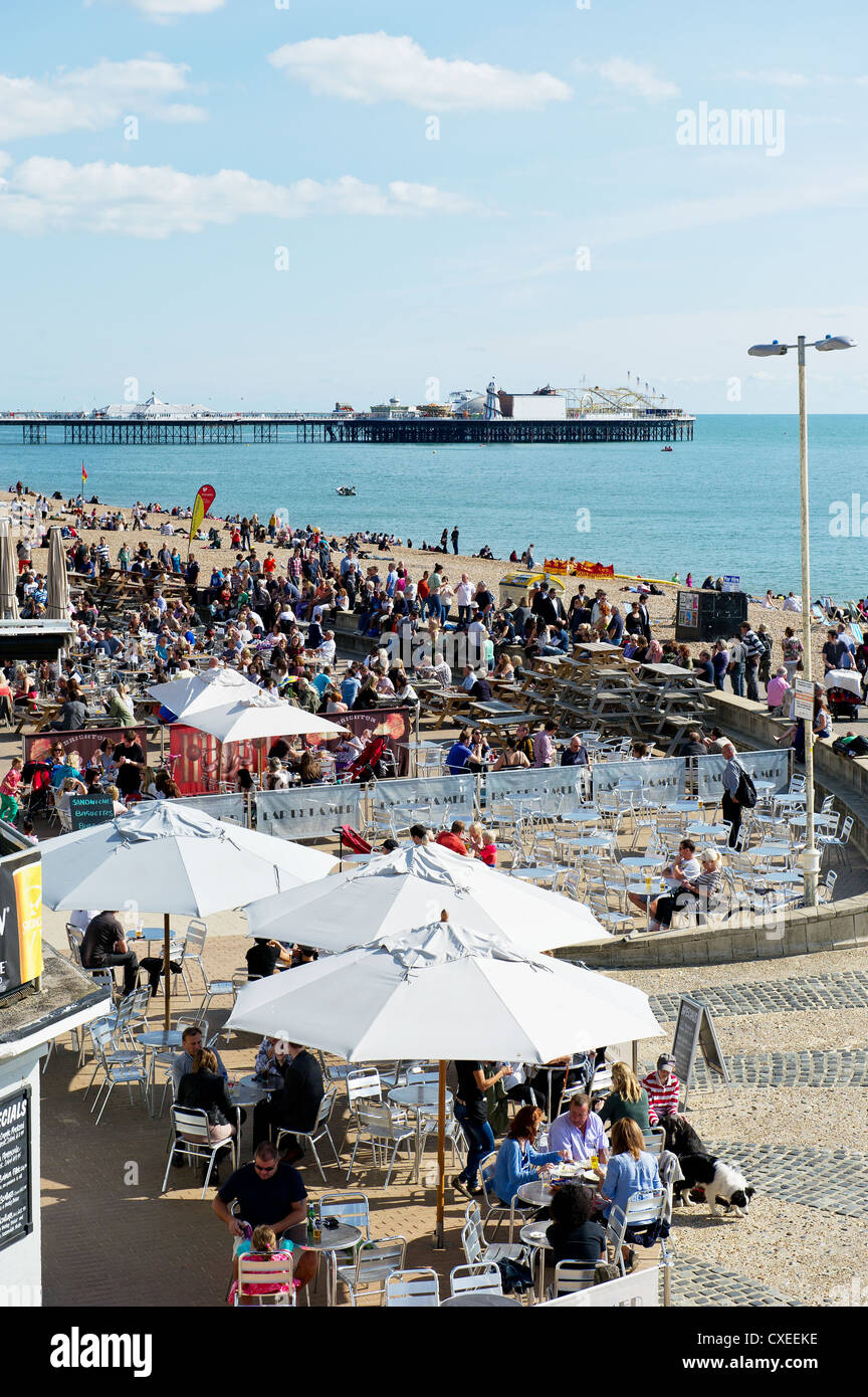 Brighton seafront bars hi-res stock photography and images - Alamy