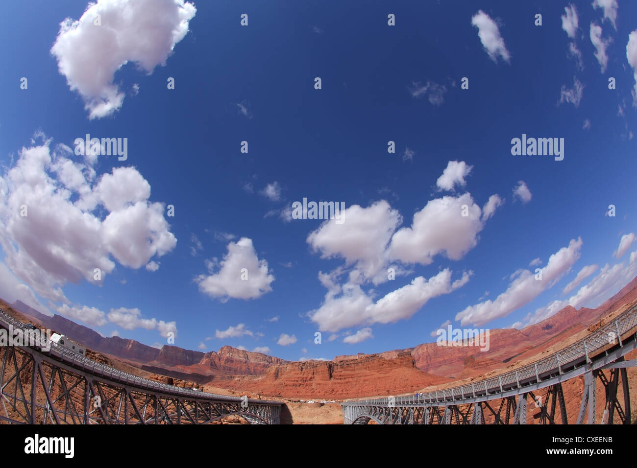 The Navajo Bridge over the River Colorado Stock Photo - Alamy