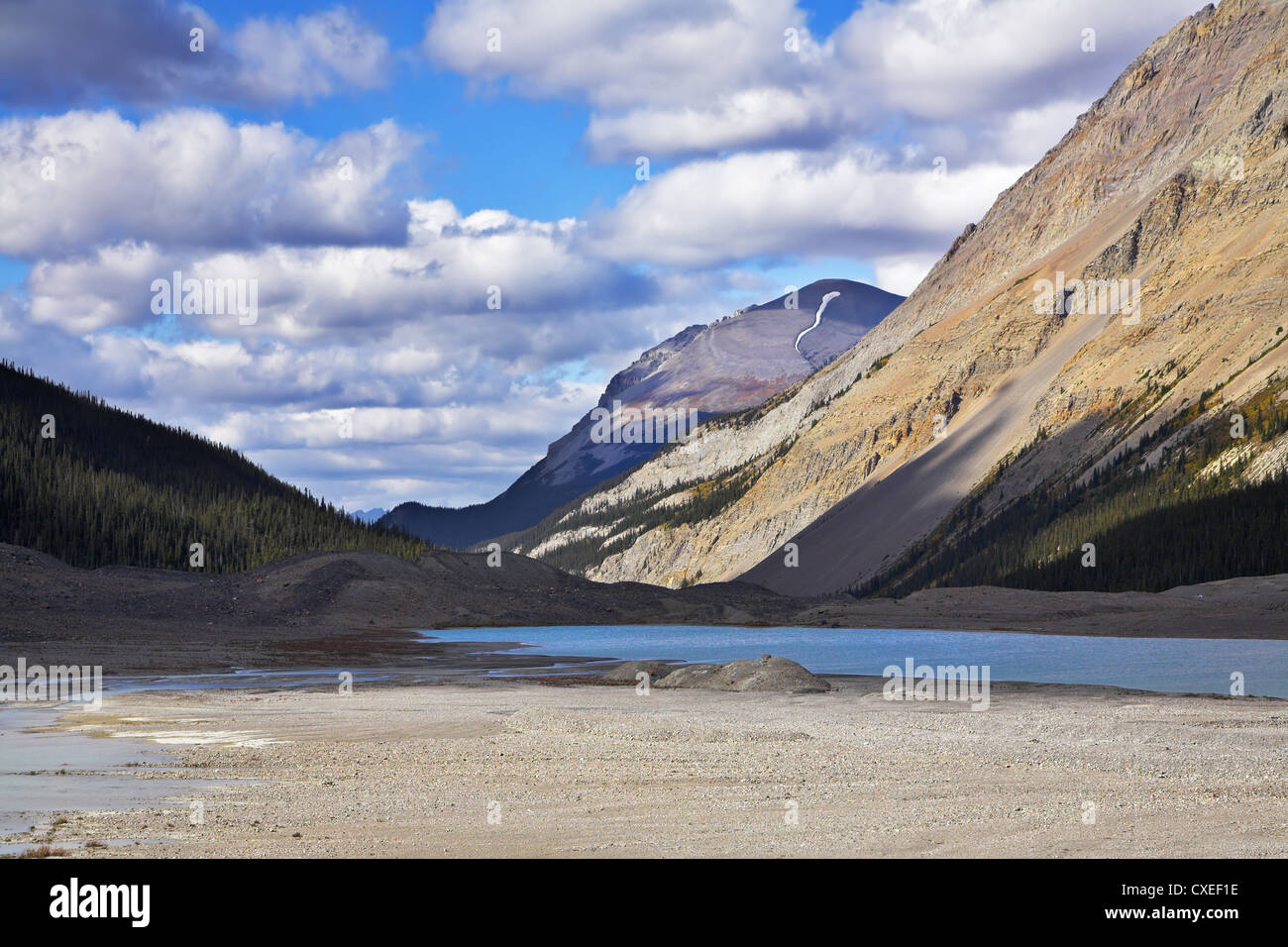 Shallow lake in mountains of Canada Stock Photo - Alamy