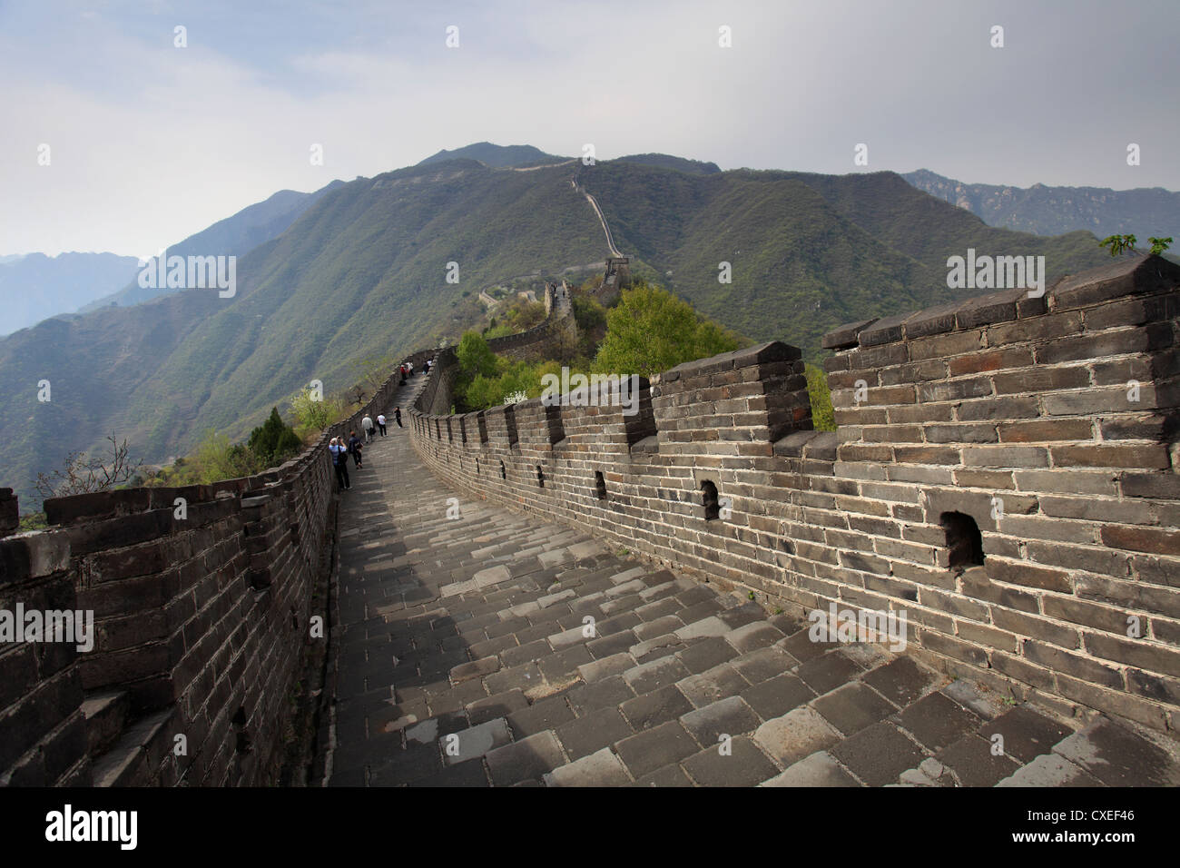The Mutianyu section of the Great Wall of China, Mutianyu valley ...
