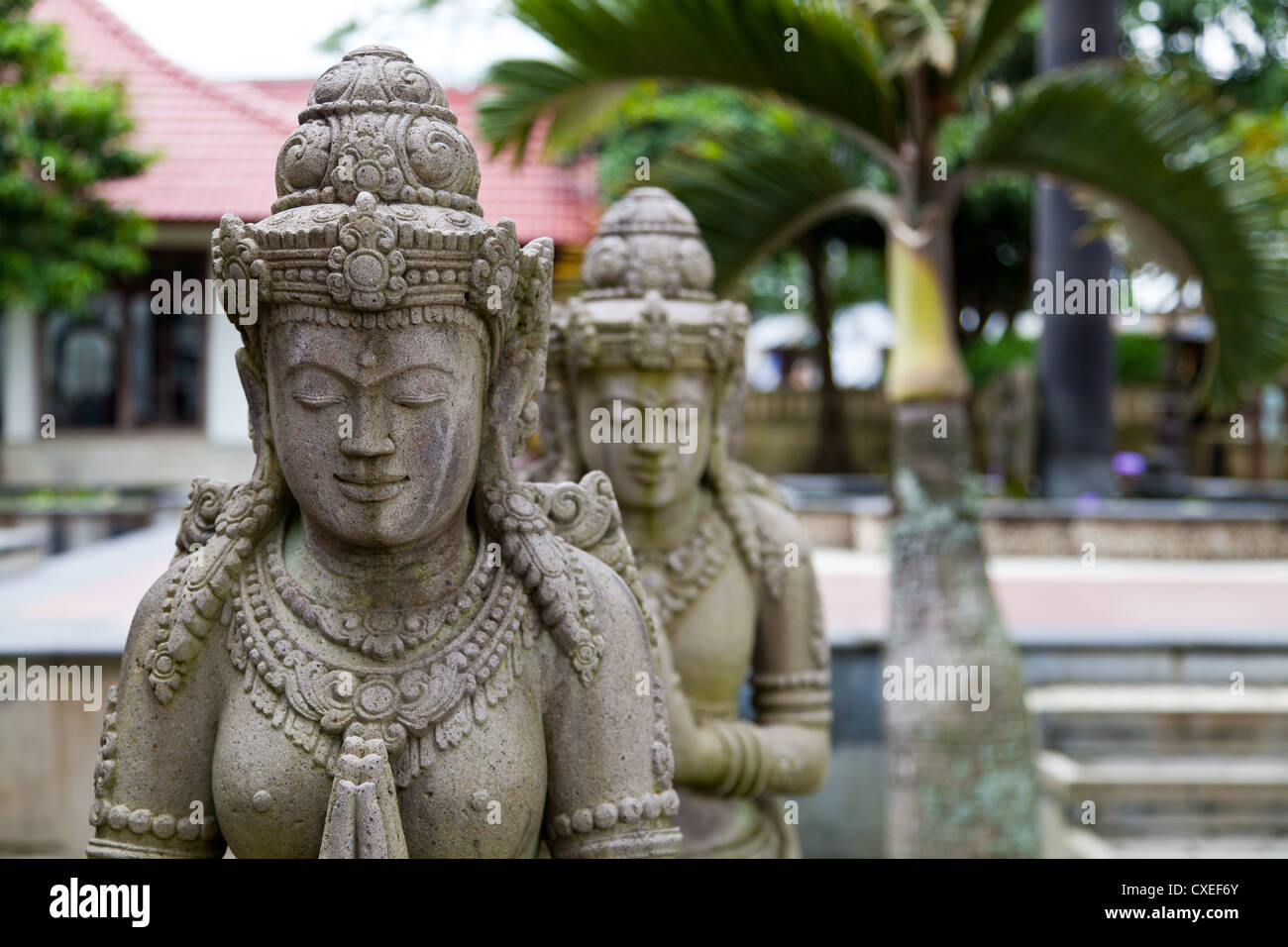 Statues in the Mendut Buddhist Monastery in Indonesia Stock Photo - Alamy