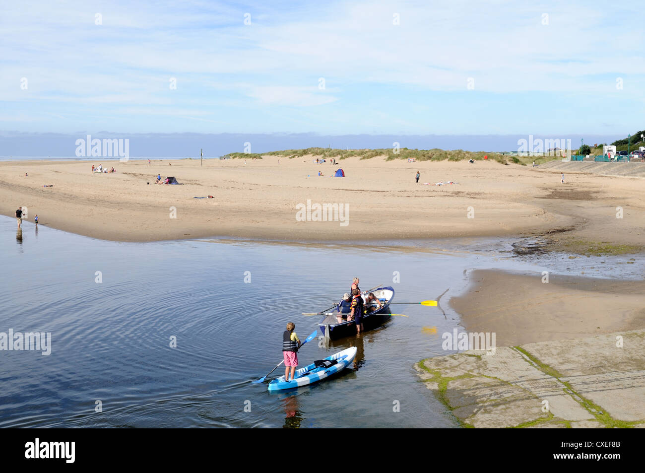 The beach at Aberdovey Snowdonia national Park Gwynedd Wales Cymru UK ...