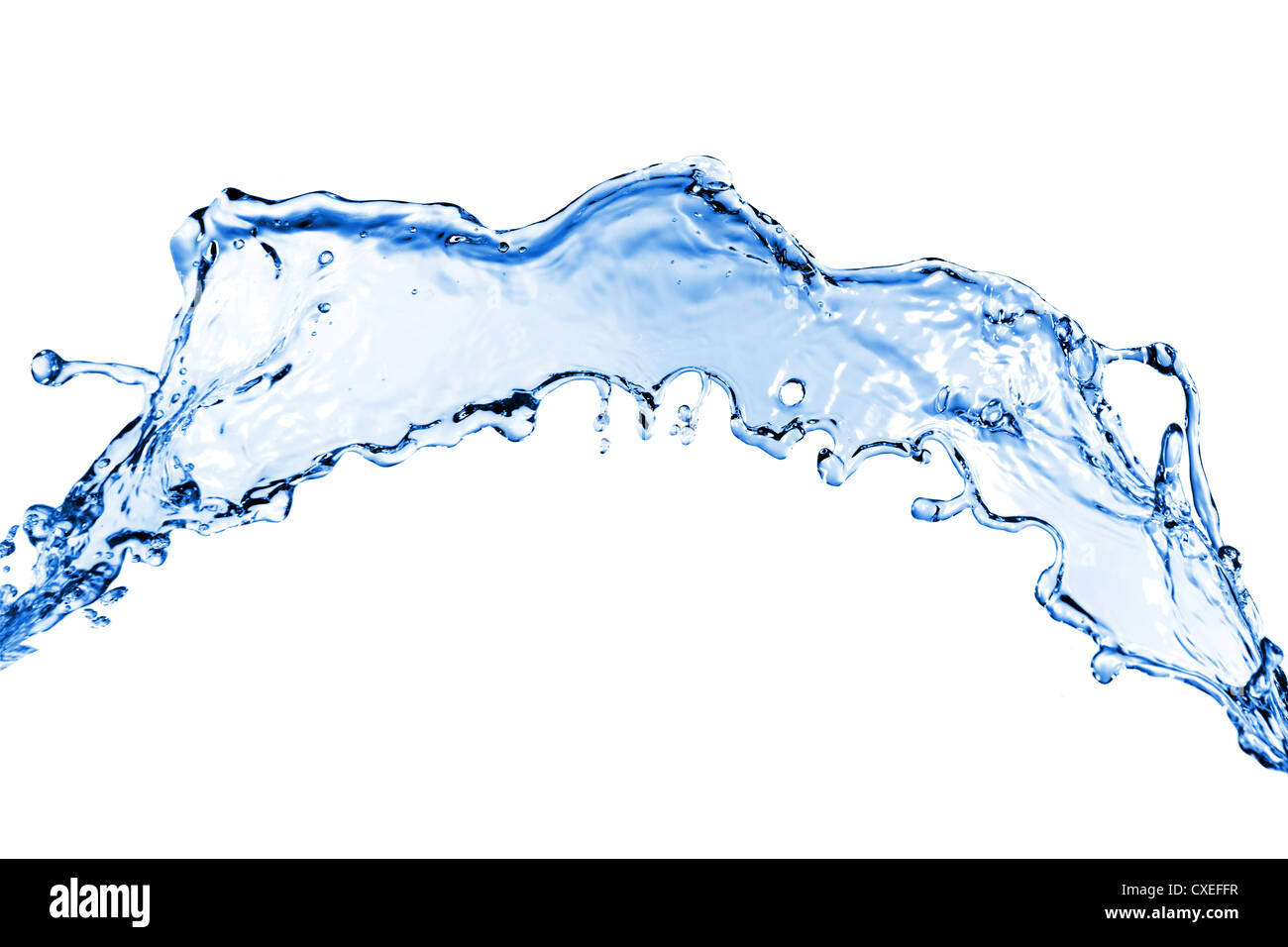 water splash isolated on white Stock Photo - Alamy