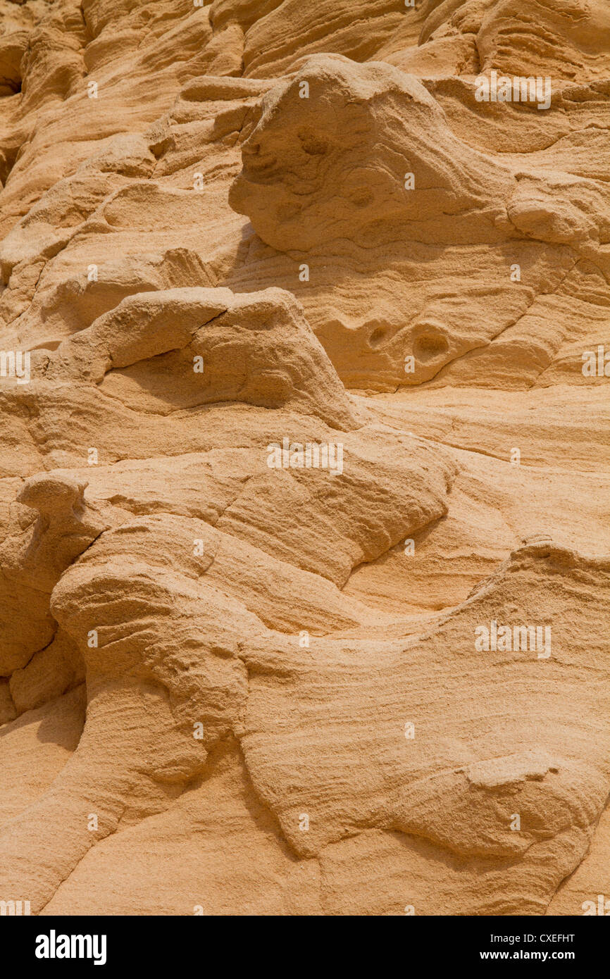 Sandstone Geological formation Mallorca Balearic Spain Stock Photo - Alamy