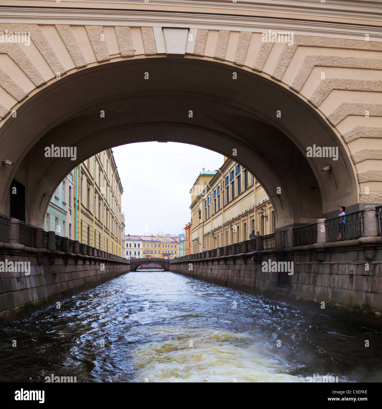 St Petersburg, Russia. The canals and waterways dominate a large part ...