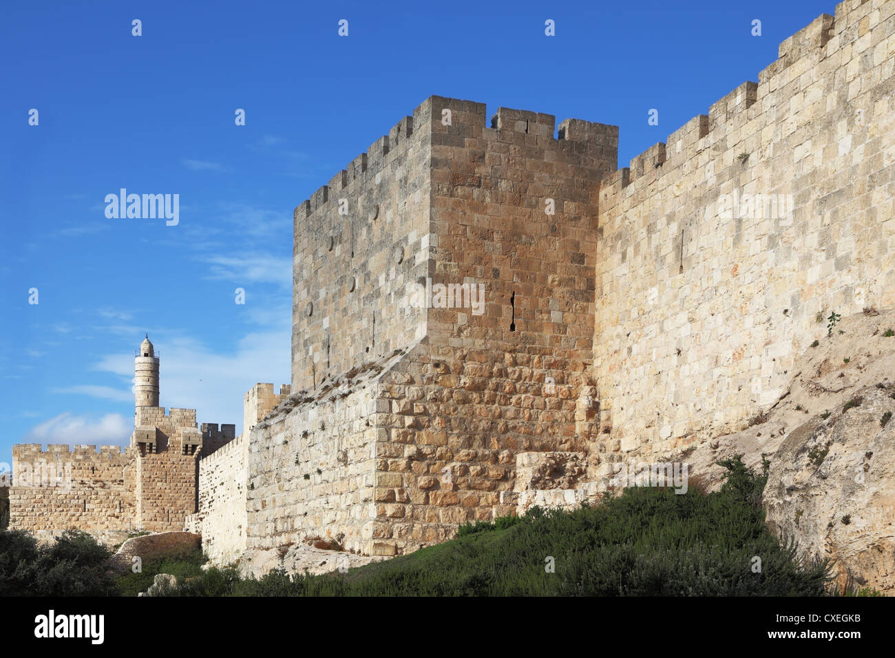 Grandiose walls of Jerusalem Stock Photo - Alamy