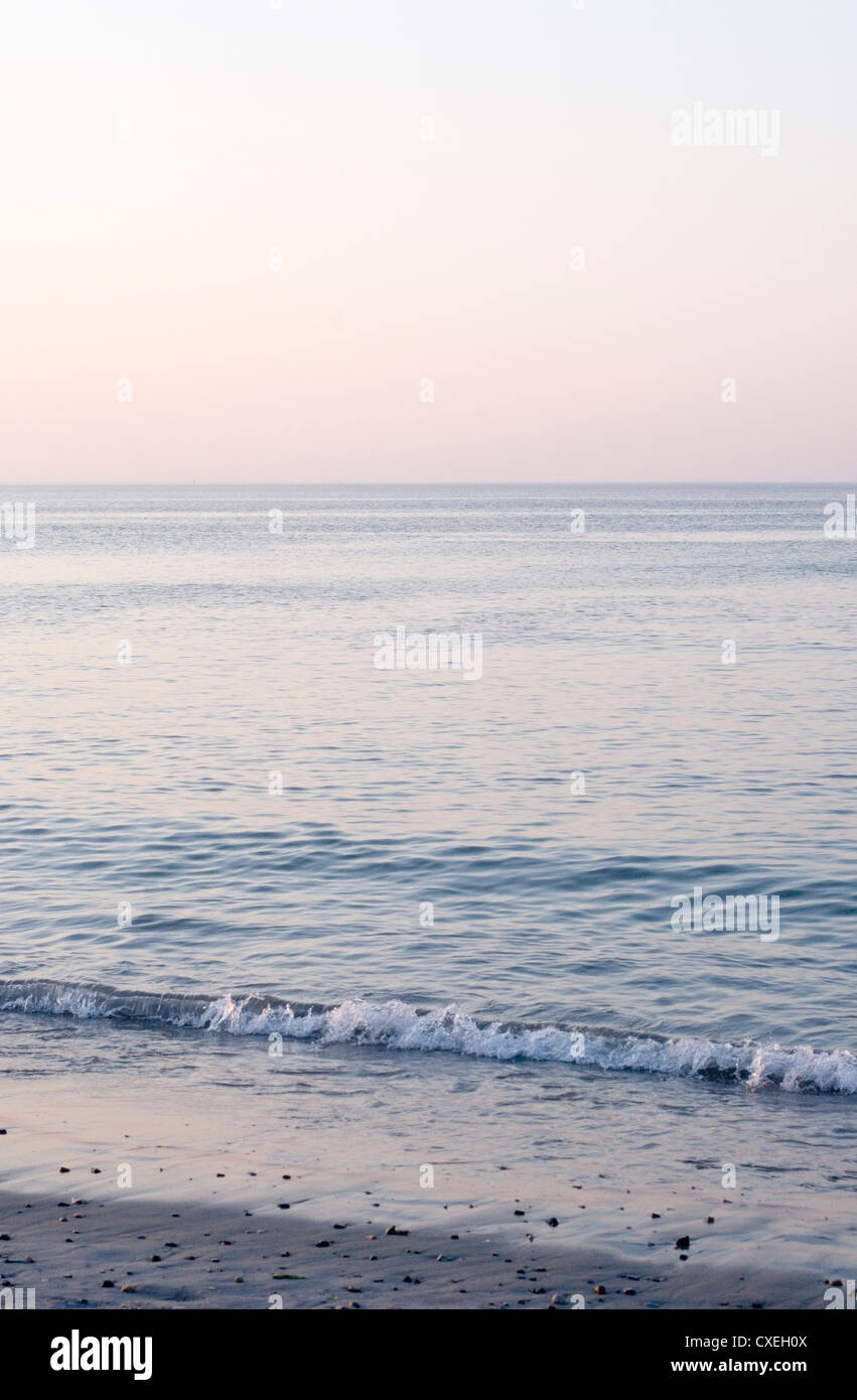 calm tide at magic hour Stock Photo - Alamy