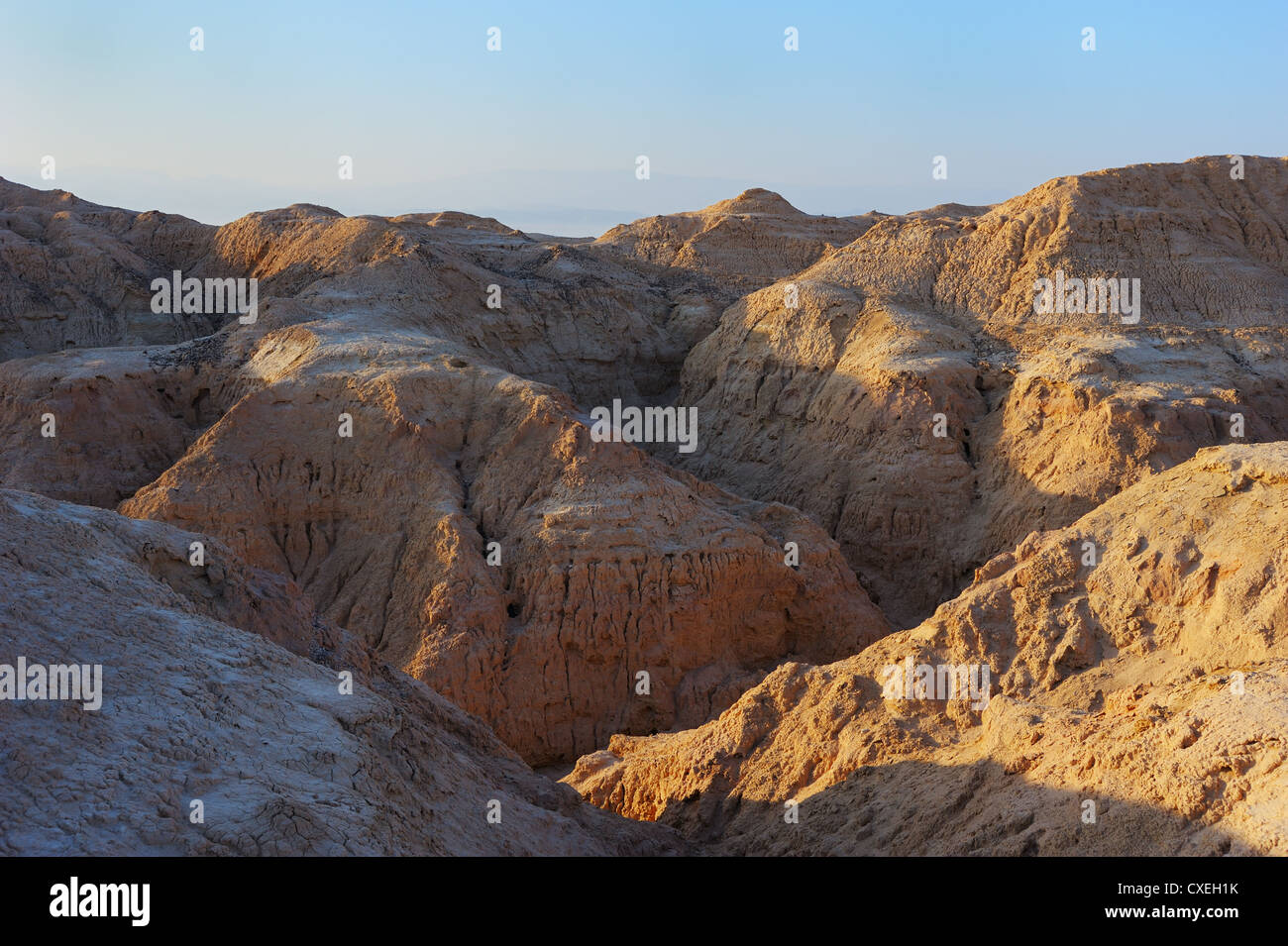 Arava desert (southern Israel) in the first rays of the sun Stock Photo ...