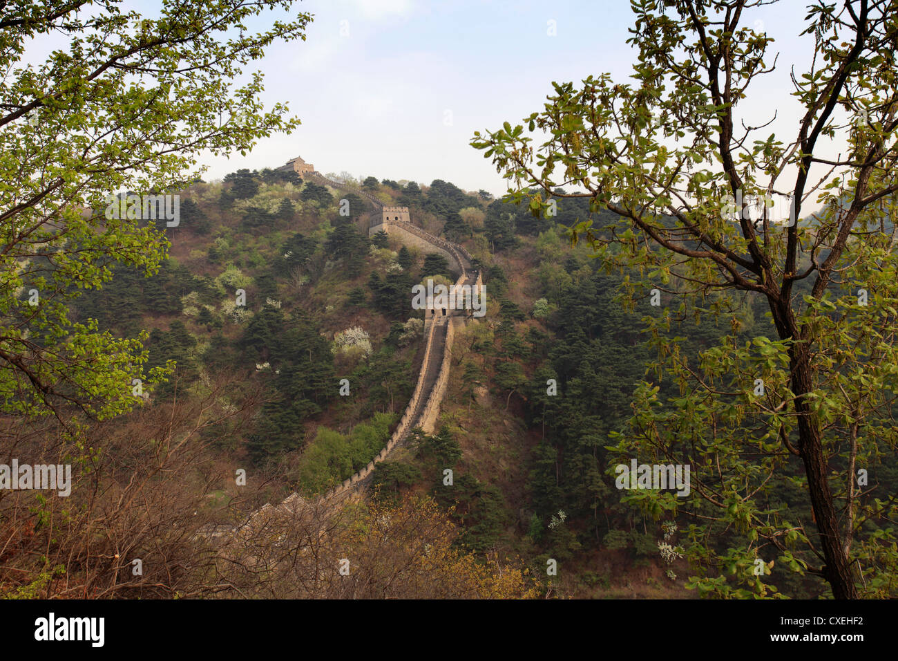 The Mutianyu section of the Great Wall of China, Mutianyu valley ...