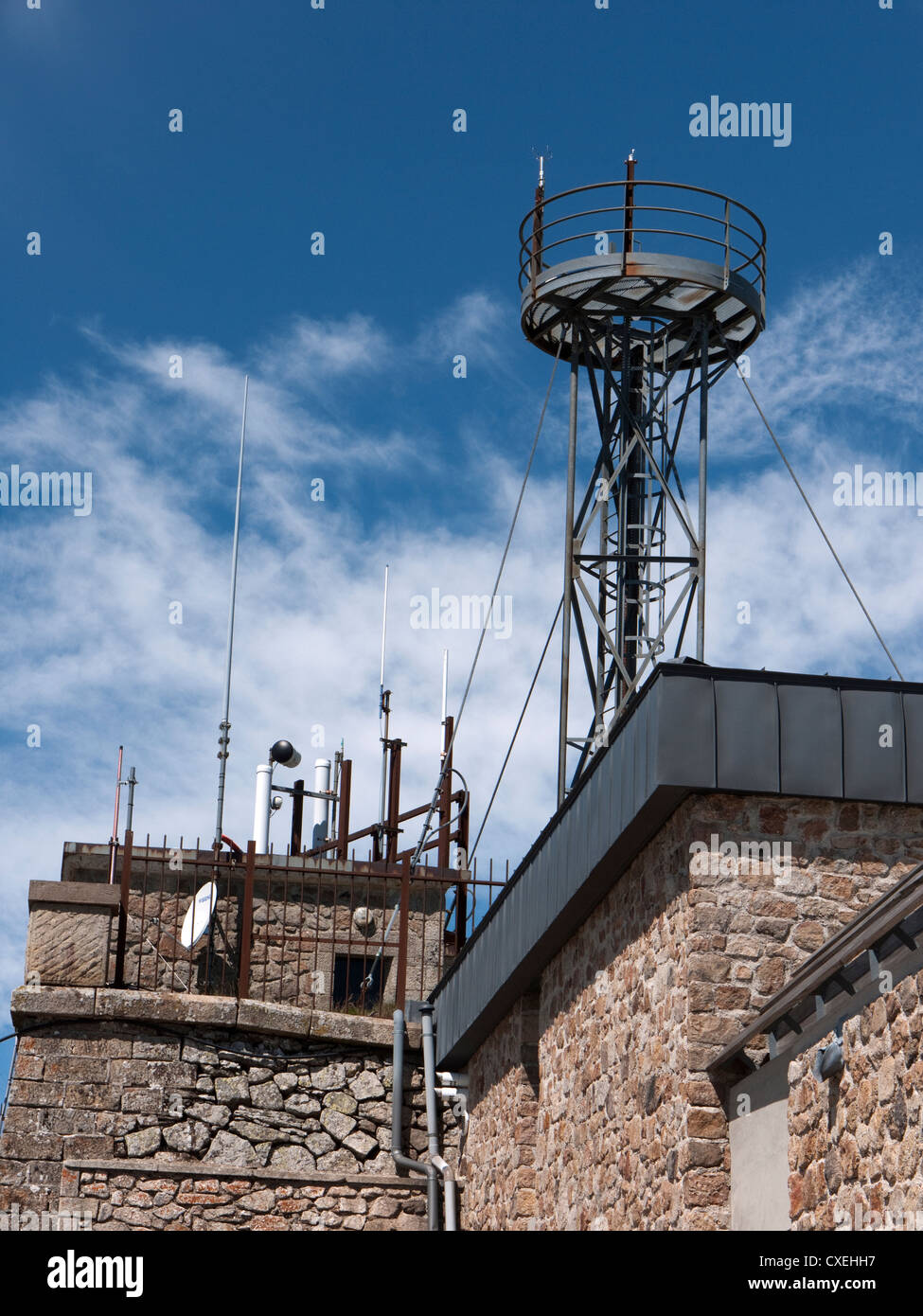 Meteorology Observatory Laboratory Mount Aigoual Southern France Stock ...