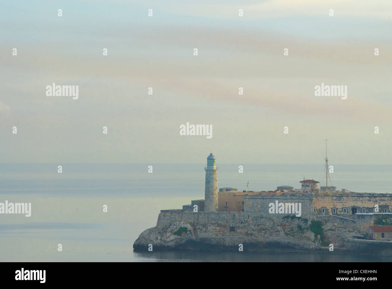 Havana lighthouse early morning Stock Photo - Alamy
