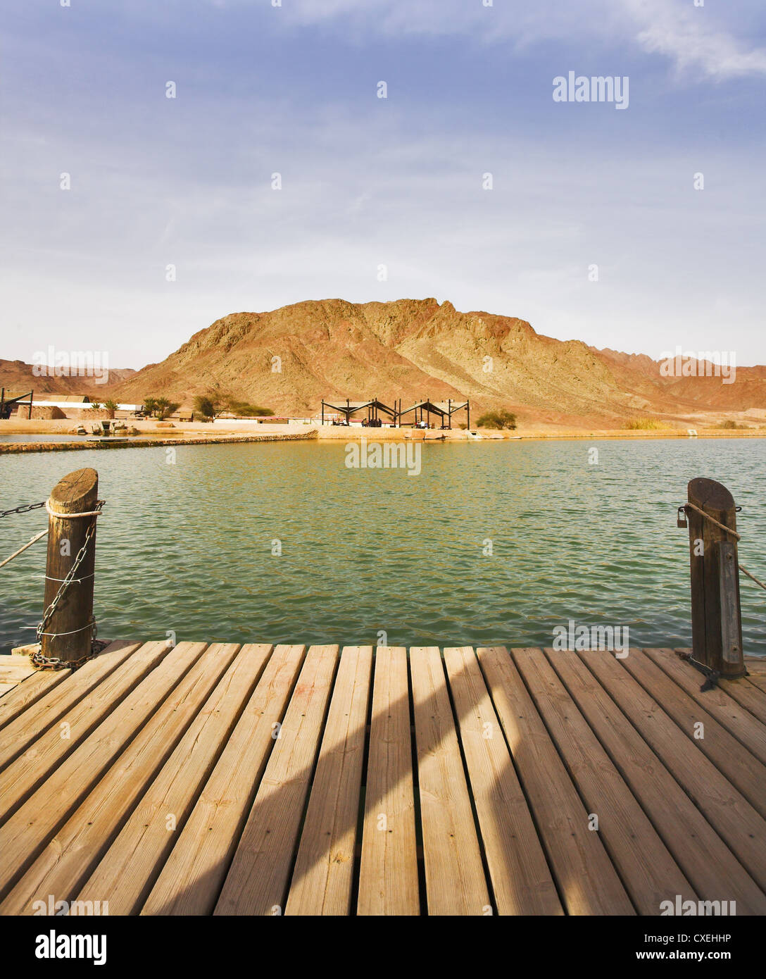 Boat mooring in small lake Stock Photo - Alamy