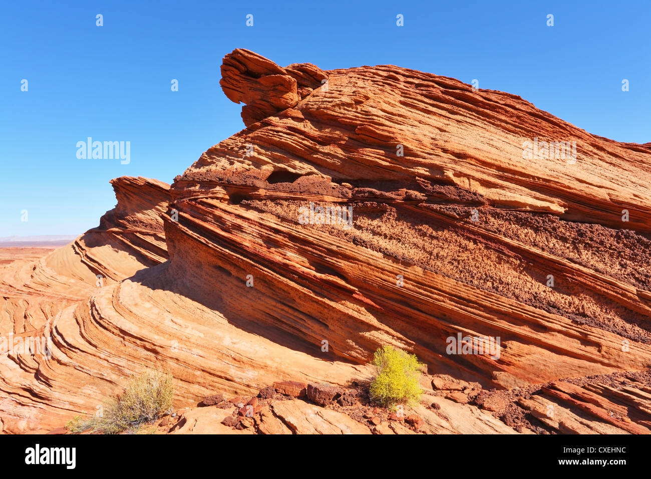 The cliffs of red sandstone Stock Photo - Alamy
